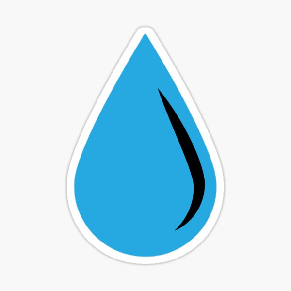 "water droplet " Sticker for Sale by momos01 | Redbubble