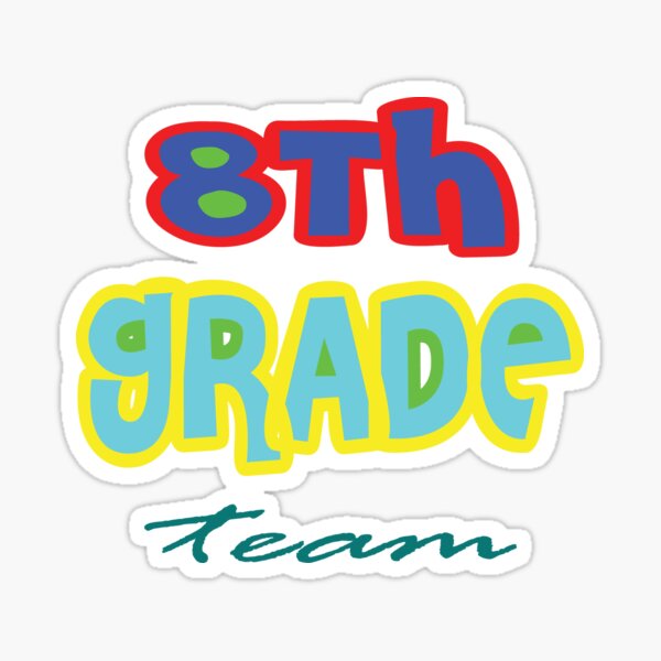 "8th Grade Teacher Retro Groovy Vintage First Day Of Schoo" Sticker for ...