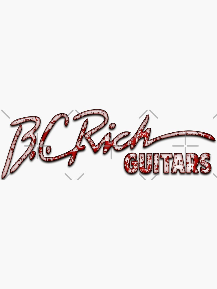 "B.C. Rich Guitars" Sticker for Sale by wasisnt | Redbubble