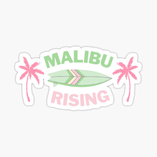 "Malibu Rising" Sticker for Sale by Smile08 | Redbubble