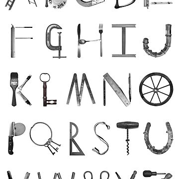 "Object Alphabet" Art Board Print for Sale by emmajfitz | Redbubble