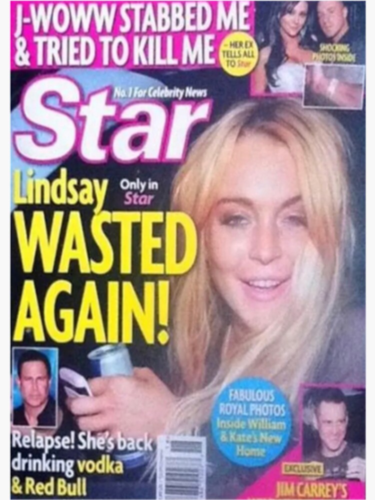 "Party with Lindsay Lohan " Sticker for Sale by SolaiTeesStores | Redbubble