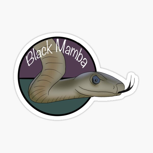 "Black Mamba " Sticker for Sale by IronGator | Redbubble