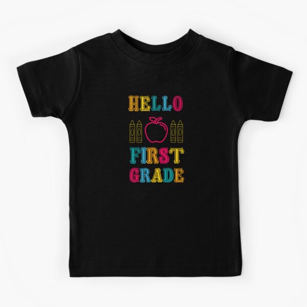 Camiseta para niños «Regreso a la escuela Hola Primer grado | Regreso a la escuela Hola primer ...