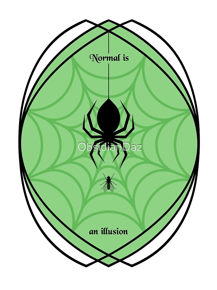 "The Spider And The Fly (Normal Is An Illusion)" Poster for Sale by ...