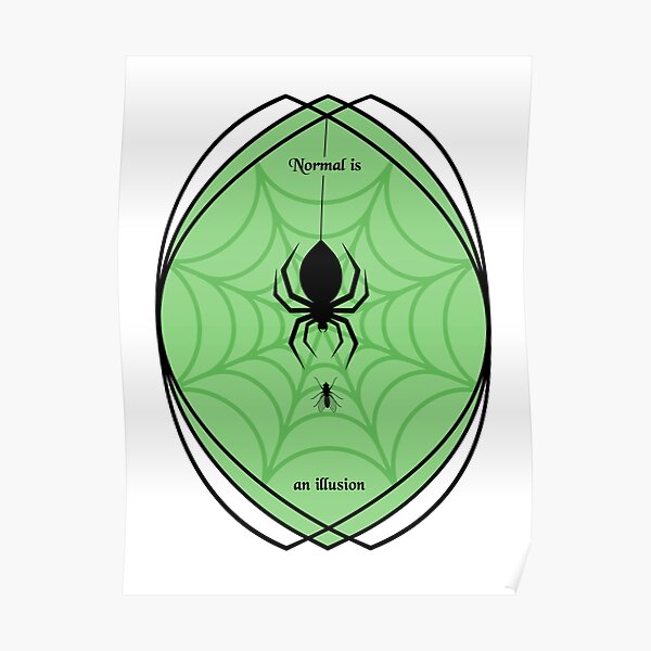 "The Spider And The Fly (Normal Is An Illusion)" Poster for Sale by ...