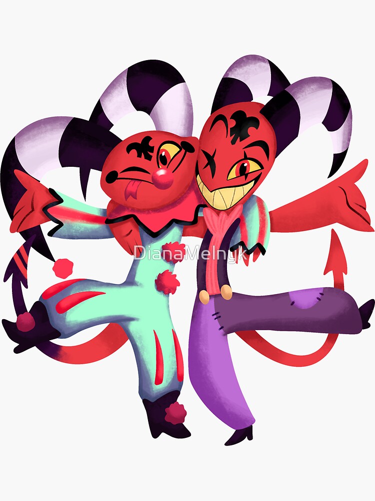 "Helluva boss, Blitzo and Fizzarolli" Sticker for Sale by DianaMelnyk ...