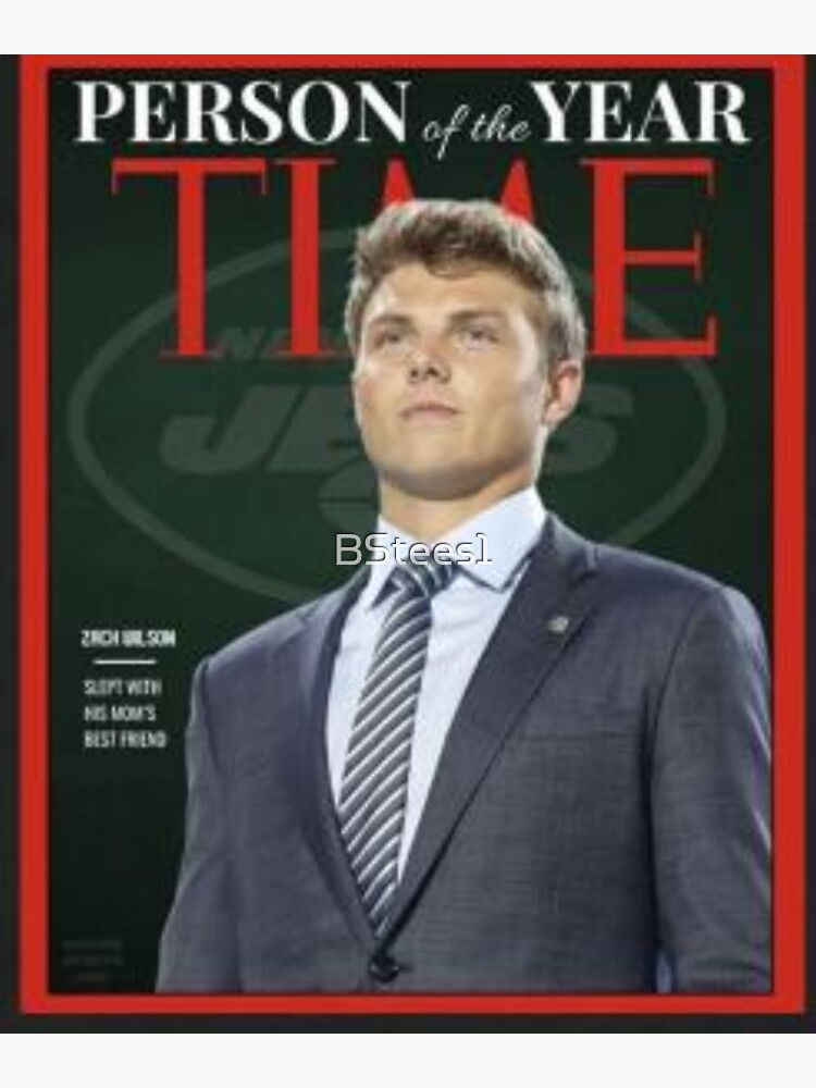 "Zach Wilson person of the year time ,Zach Wilson Meme" Sticker for ...