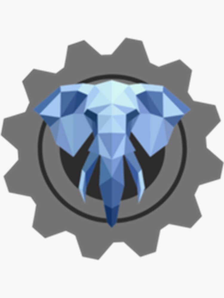 "Engineering Elephant Mascot " Sticker for Sale by soniagreen886 ...