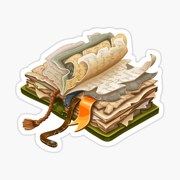 "Old Magic Book" Sticker for Sale by WizardsWelcome | Redbubble