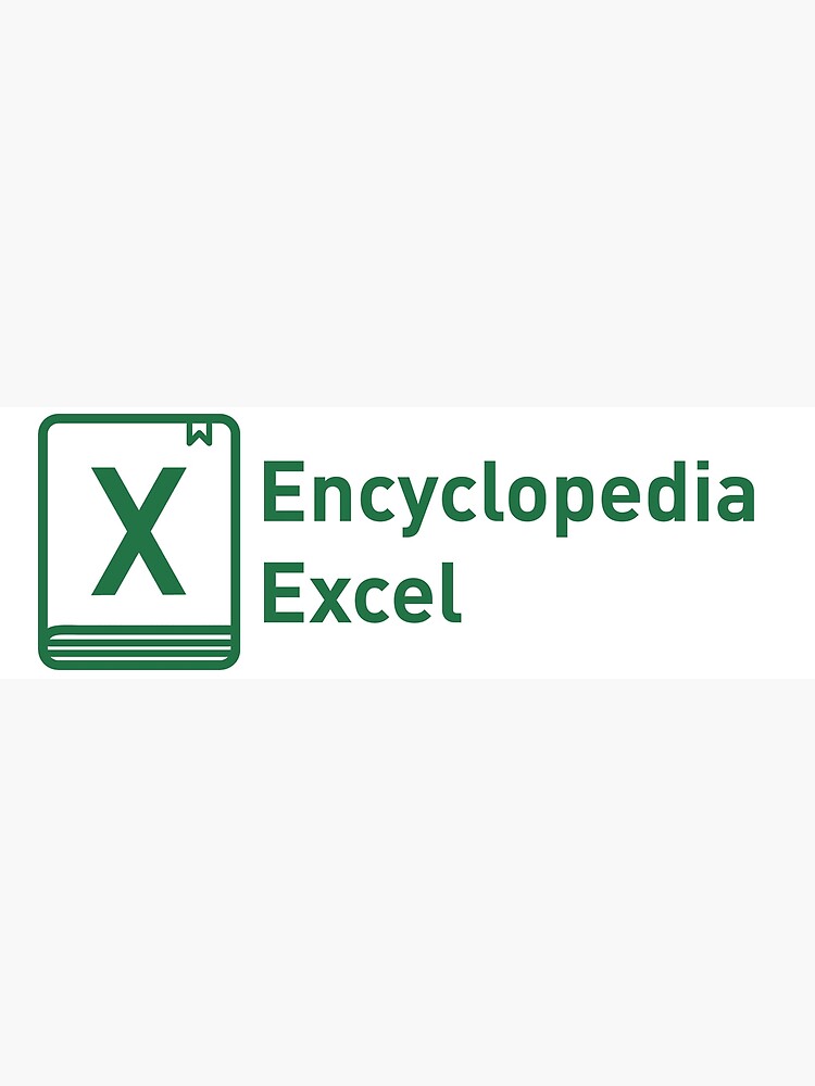 "Encyclopedia Excel - Green Logo" Poster for Sale by drewkoontz | Redbubble