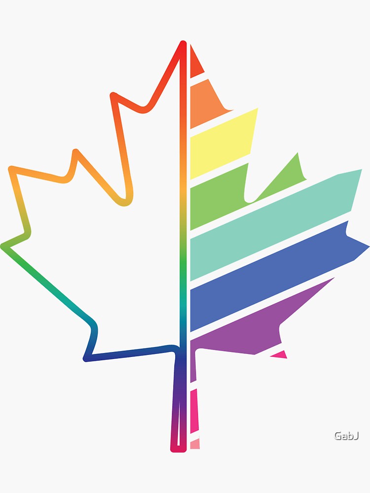 "Canadian Pride - LGBTQ" Sticker for Sale by GabJ | Redbubble