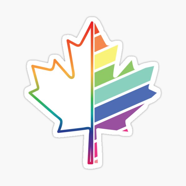 "Canadian Pride - LGBTQ" Sticker for Sale by GabJ | Redbubble