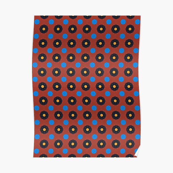 "Heartening and Audacious Sunshiny-Colored Regular Pattern 26" Poster ...