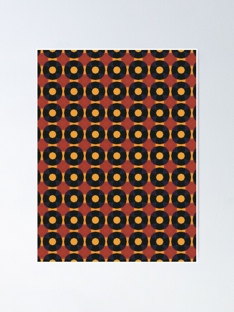 "Heartening and Audacious Sunshiny-Colored Regular Pattern 31" Poster ...