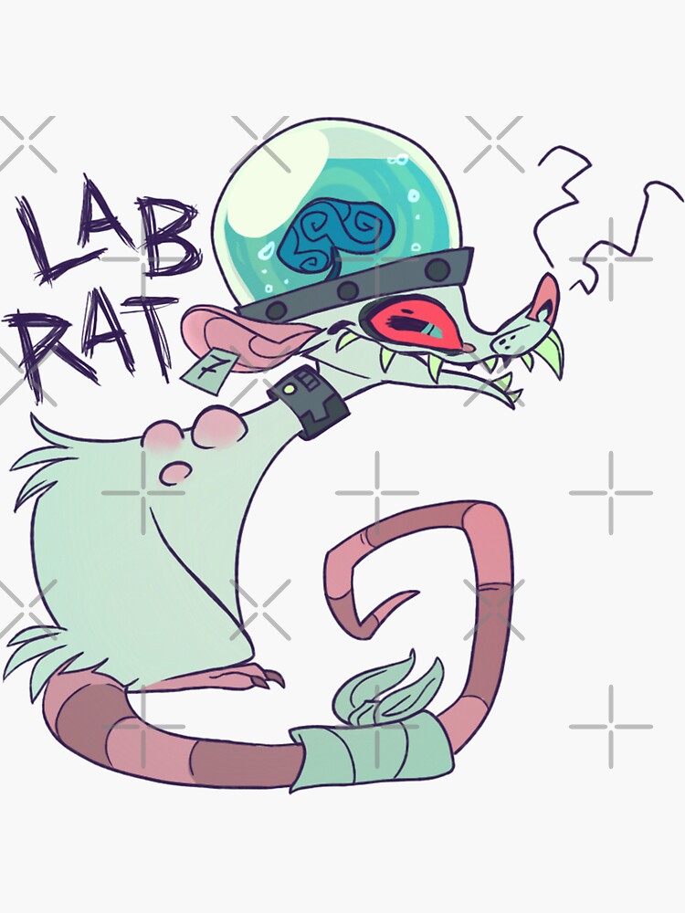 "Lab Rat" Sticker for Sale by JaneGumball | Redbubble