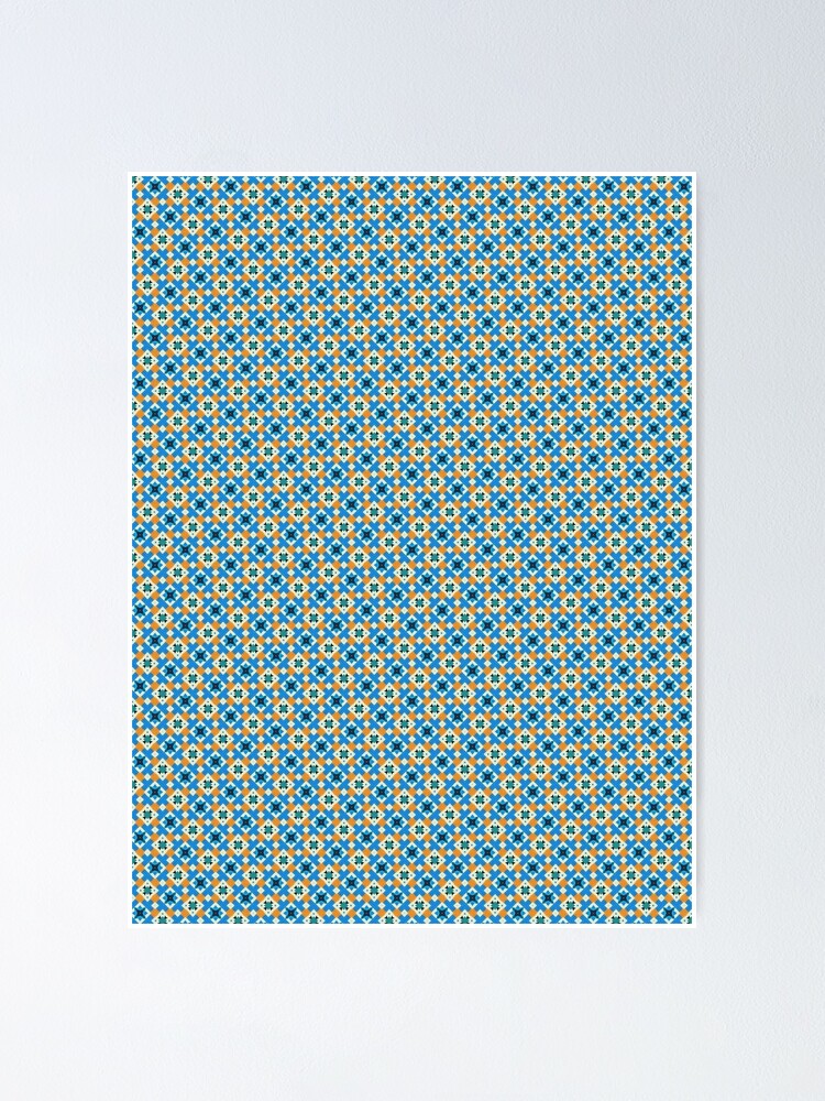 "Heartening and Audacious Sunshiny-Colored Regular Pattern 34" Poster ...