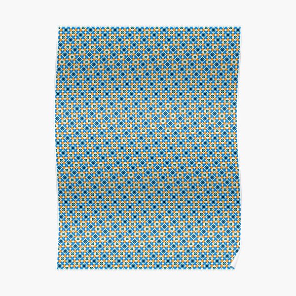 "Heartening and Audacious Sunshiny-Colored Regular Pattern 34" Poster ...
