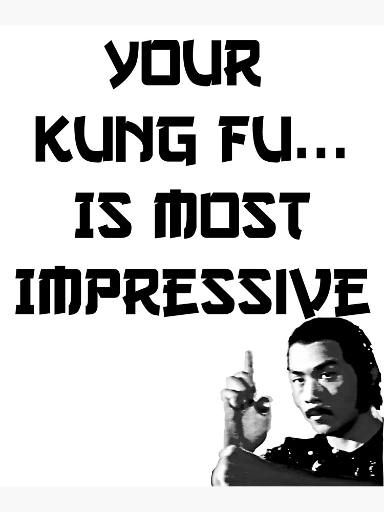 "Your Kung-Fu...Is Most Impressive" Art Print by Sabusan | Redbubble