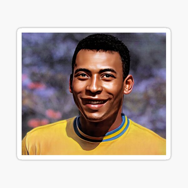 "Brazil legends Pele" Sticker for Sale by vectorfootball | Redbubble