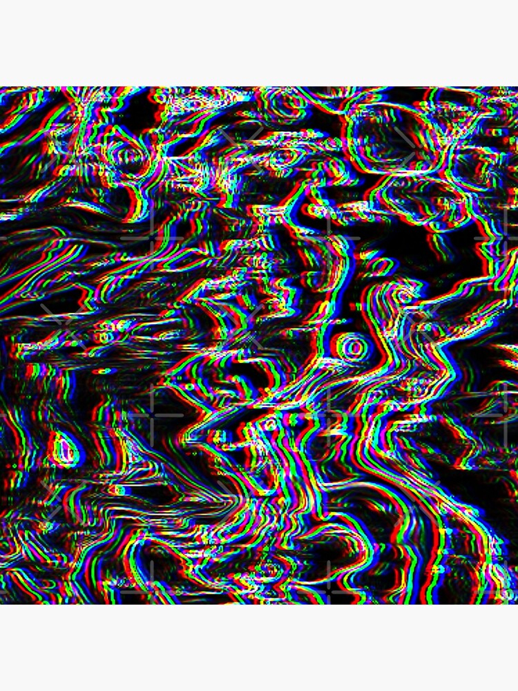 "Black And White Trippy Liquid Art Glitch Liquid Drip | StokedUpArt ...