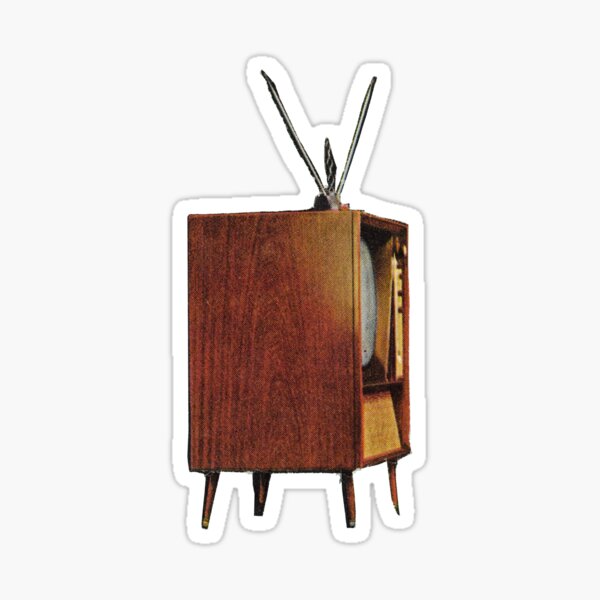 "Retro TV" Sticker for Sale by twomen | Redbubble