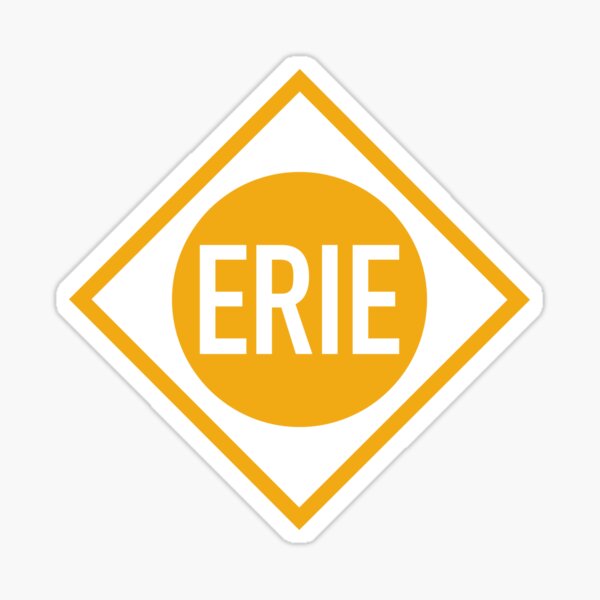"Erie Railroad" Sticker for Sale by TheRailStation | Redbubble