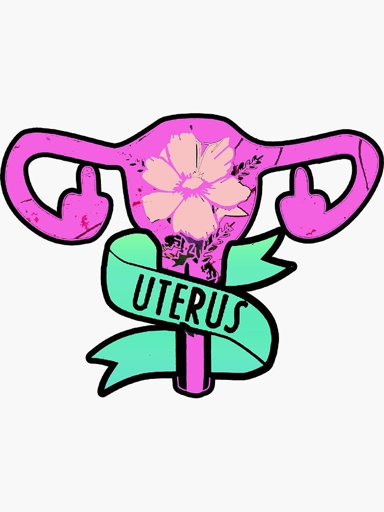 "Mind your own uterus " Sticker for Sale by SPONKII | Redbubble