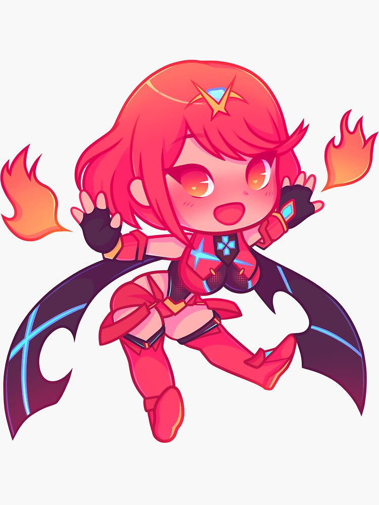 "Chibi Pyra !" Sticker for Sale by Blue-SS | Redbubble