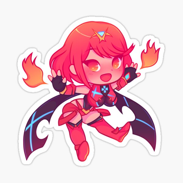 "Chibi Pyra !" Sticker for Sale by Blue-SS | Redbubble