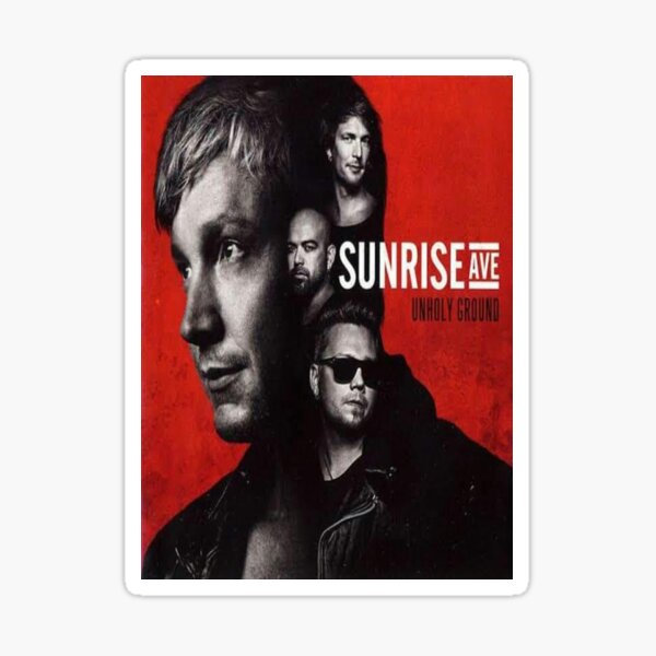 "Sunrise avenue" Sticker for Sale by collinsdrawings | Redbubble