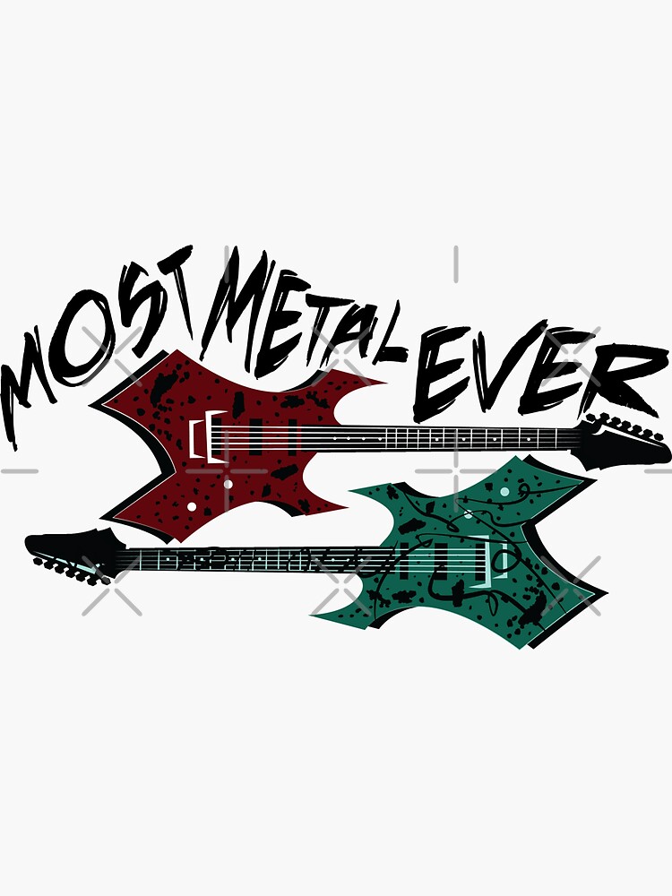 "Most Metal Ever" Sticker for Sale by TheConcertKid | Redbubble