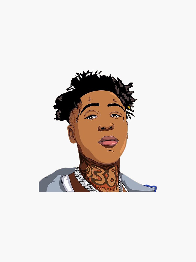 "YoungBoy Never Broke Again" Sticker for Sale by GHETTOGARDEN | Redbubble
