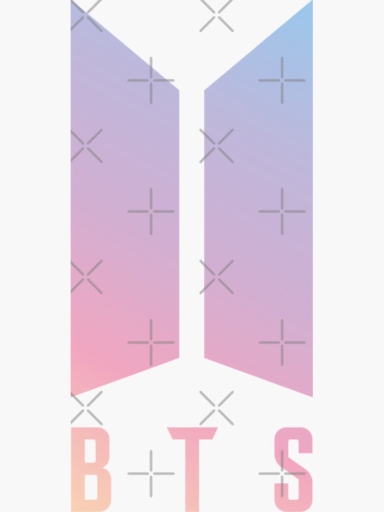 "Bts Logo" Sticker for Sale by margueritta | Redbubble