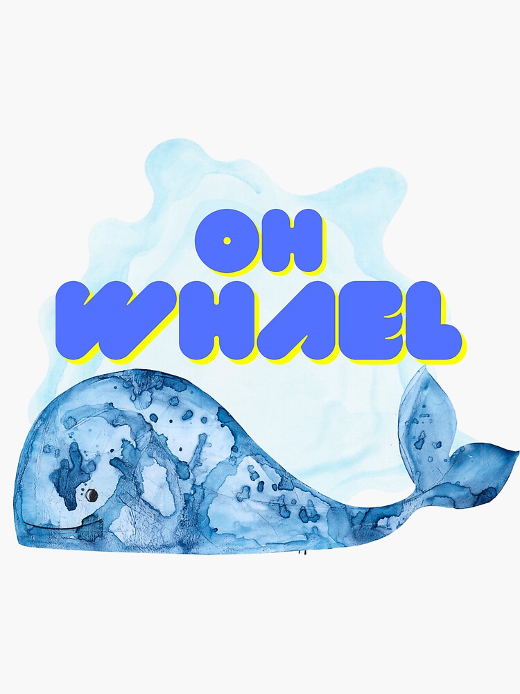 "Happy whale" Sticker for Sale by ABORIKA | Redbubble