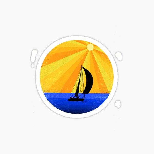 "enjoy the summer and sail a boat" Sticker for Sale by Ataka-design ...