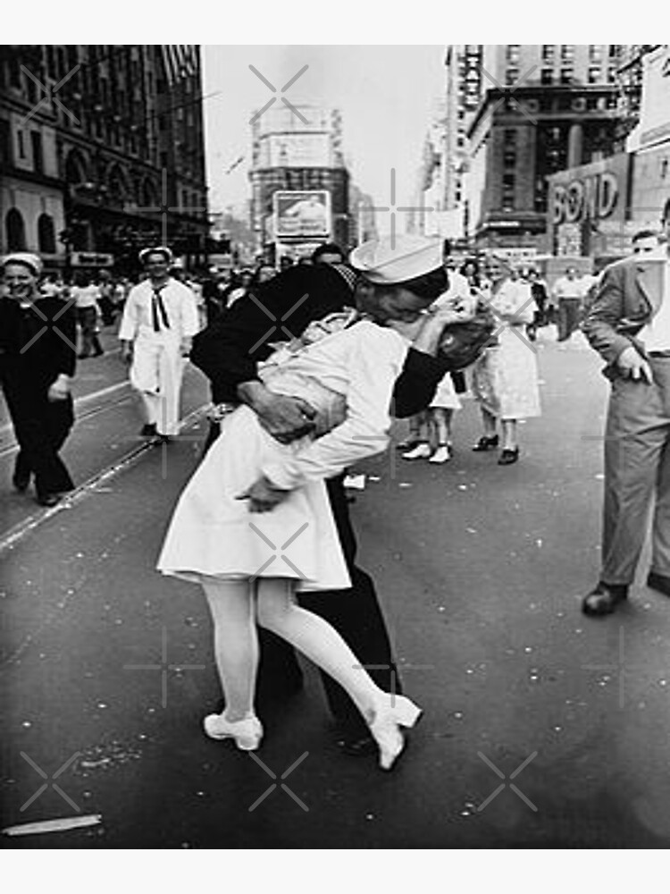 Pegatina «Victory Kiss Armada Soldado Enfermera Segunda Guerra Mundial ...