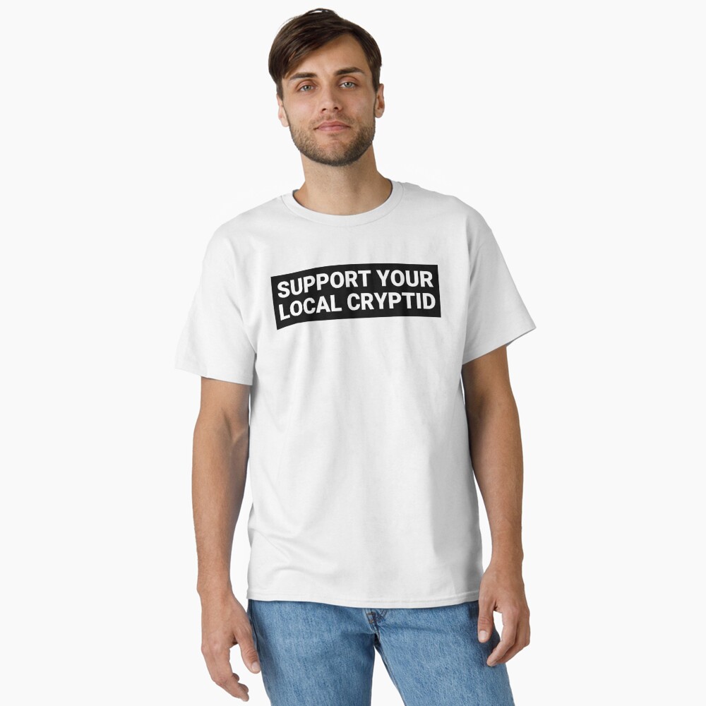 "Support Your Local Cryptid, Funny cryptid bumper" Sticker for Sale by ...