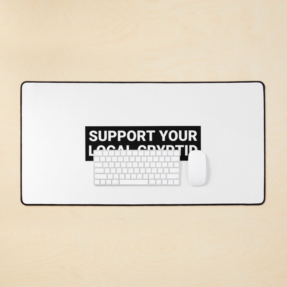 "Support Your Local Cryptid, Funny cryptid bumper" Sticker for Sale by ...