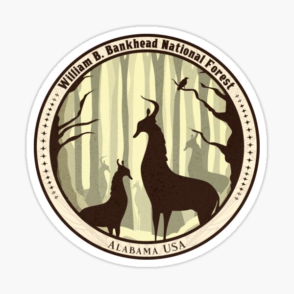 "William B. Bankhead National Forest Mystical Deer" Sticker for Sale by ...