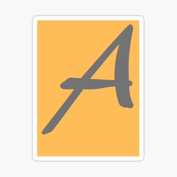 "Letter A design" Sticker for Sale by DW1991 | Redbubble