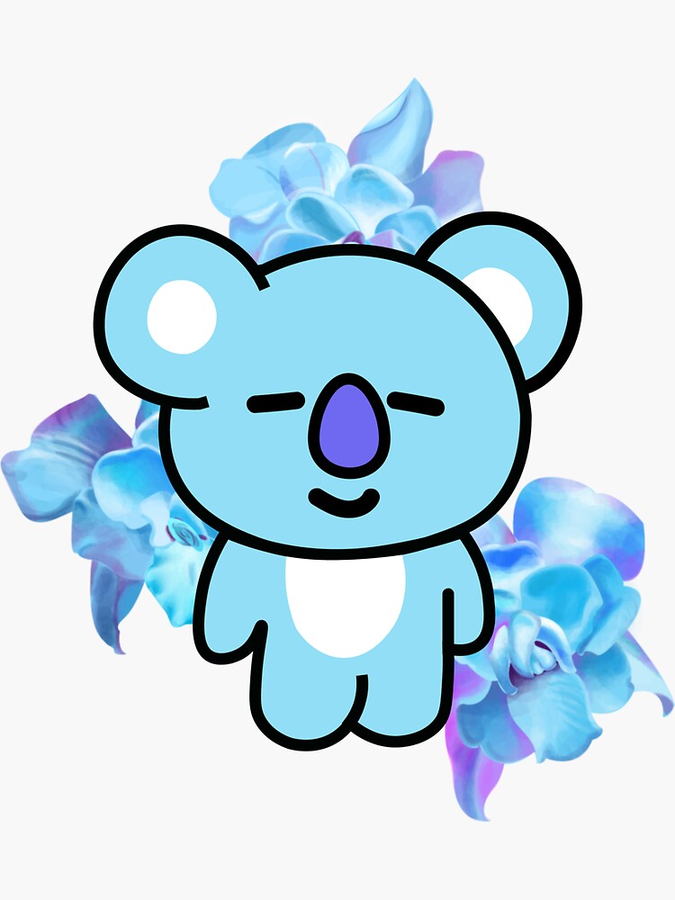 "KOYA the sleepy bule koala" Sticker for Sale by Ms-tima | Redbubble