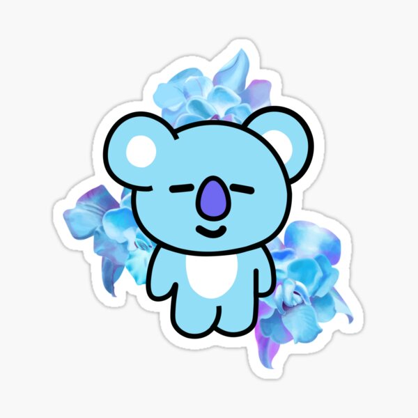 "KOYA the sleepy bule koala" Sticker for Sale by Ms-tima | Redbubble