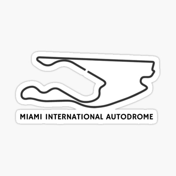 "Miami International Autodrome, Miami F1 Circuit" Sticker for Sale by ...