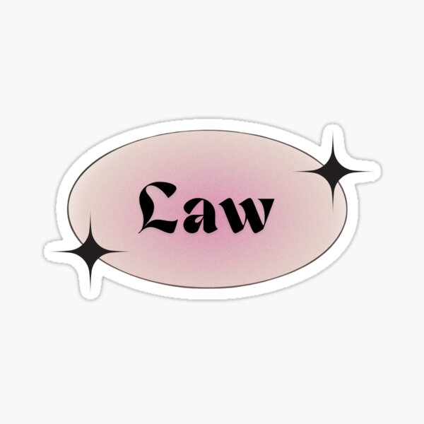 "LAW Pink Starry Gradient!" Sticker for Sale by MeBrokeStudent | Redbubble