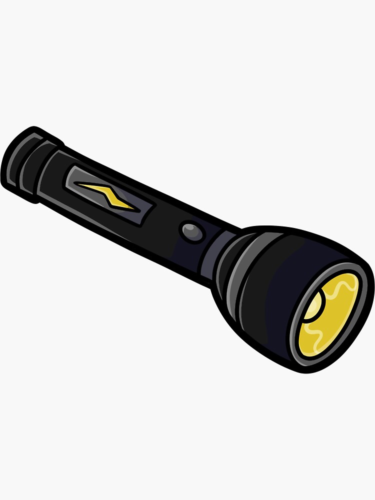 "Ghostie Gear: Flashlight" Sticker for Sale by tomstreehouse | Redbubble