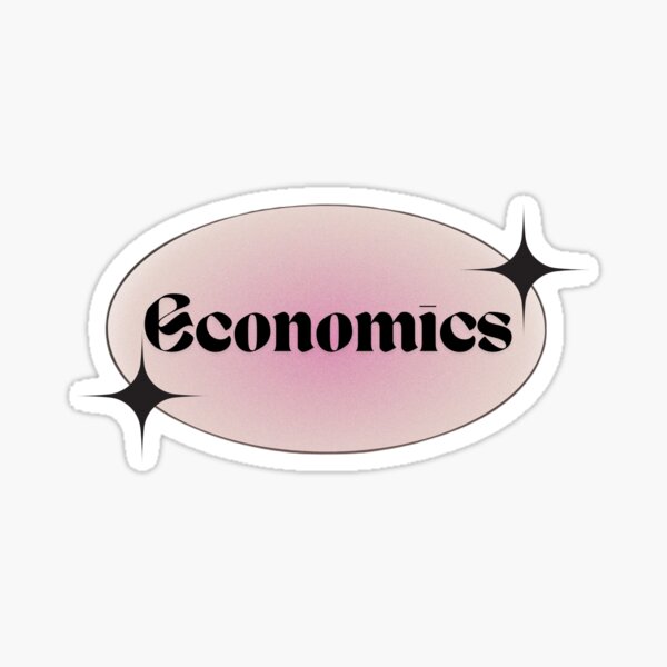 "ECONOMICS Pink Starry Gradient!" Sticker for Sale by MeBrokeStudent ...