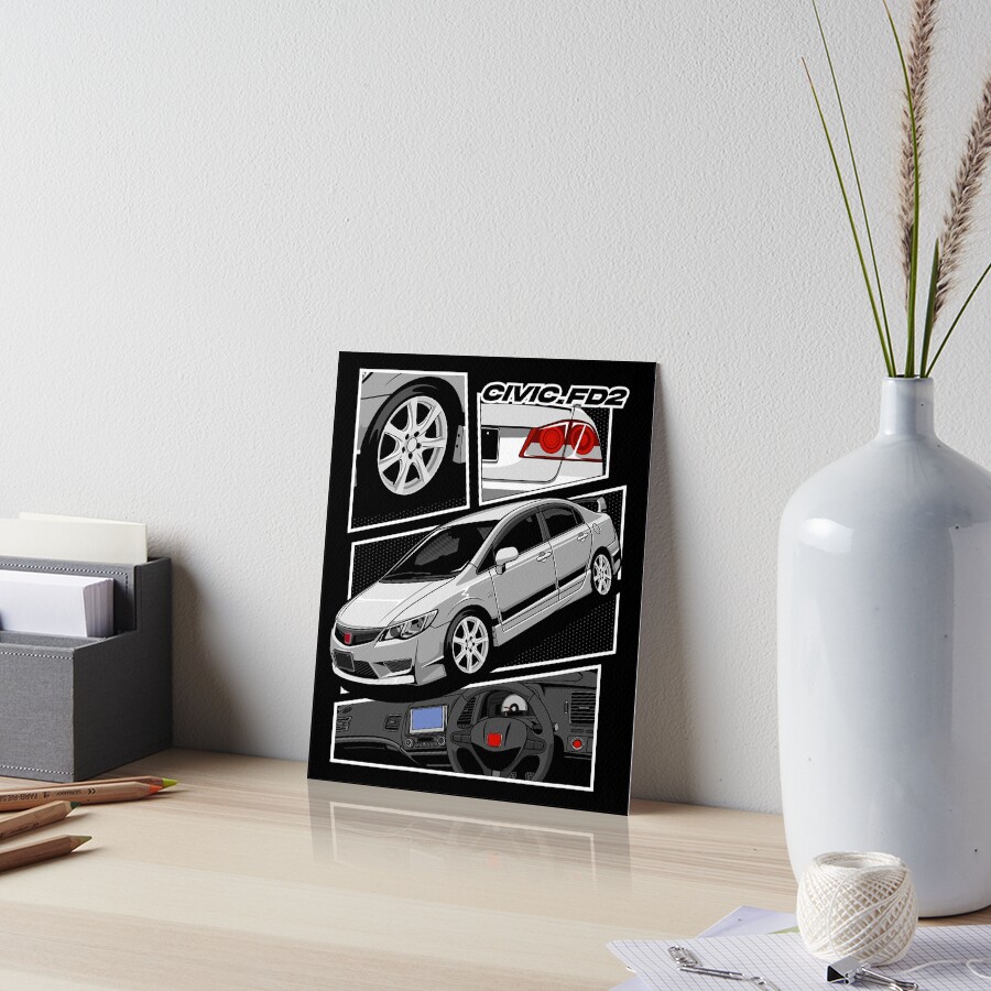 "Civic FD2 Type R" Poster for Sale by haiproject | Redbubble