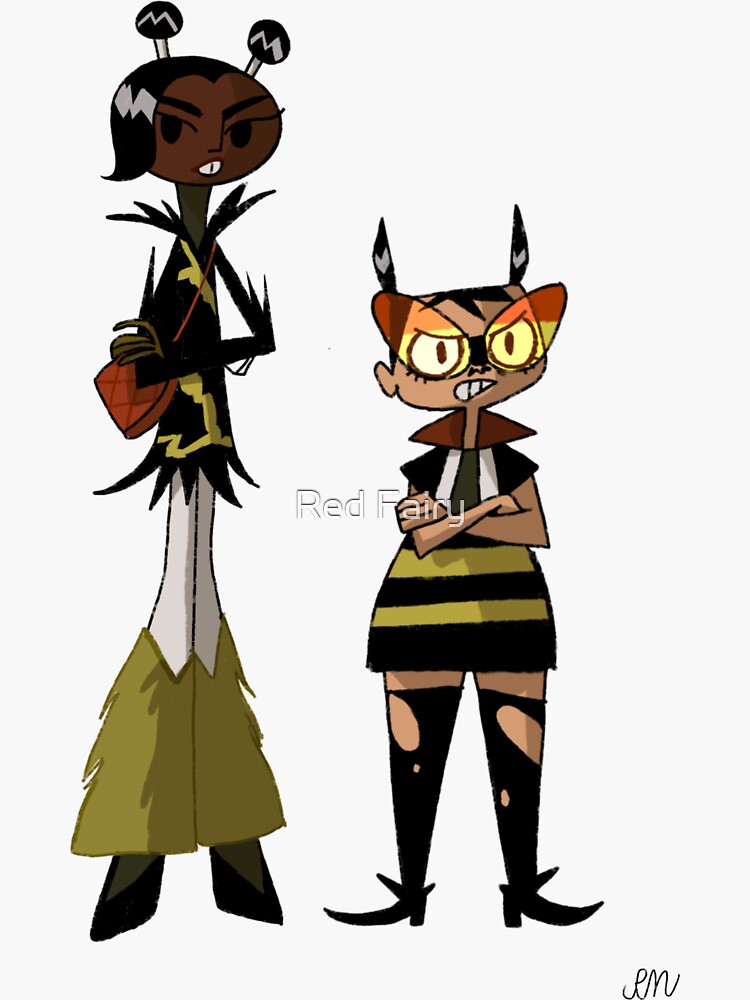 "Crust Cousins Bumble Bees" Sticker for Sale by Red-Fairy-Tree | Redbubble