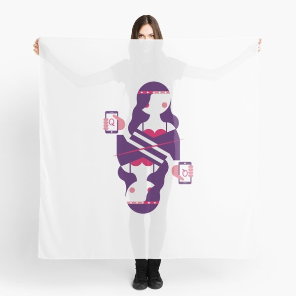 "Queen card" Scarf for Sale by borjafernandez | Redbubble